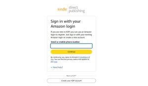 Amazon KDP Login: Access Your Publishing Dashboard