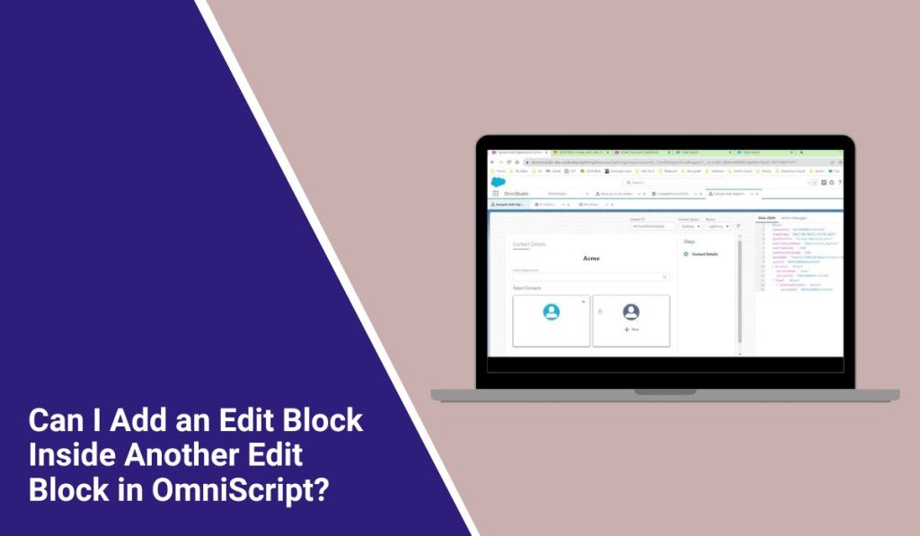 Can I Add an Edit Block Inside Another Edit Block in OmniScript? - webdevsupply