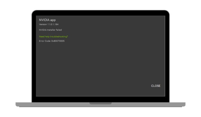 How to Fix NVIDIA Installer Failed Error Code 0x80070005 on Windows?