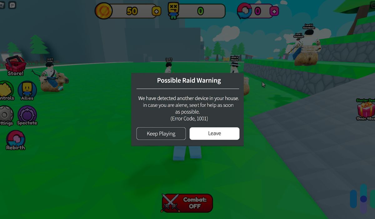 How to Fix Roblox Error Code 1001
