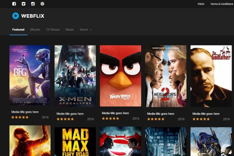 Webflix – Streaming Media Theme - webdevsupply