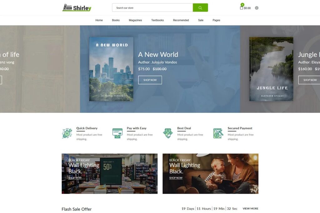 Shirley – Book Store Shopify Theme - webdevsupply