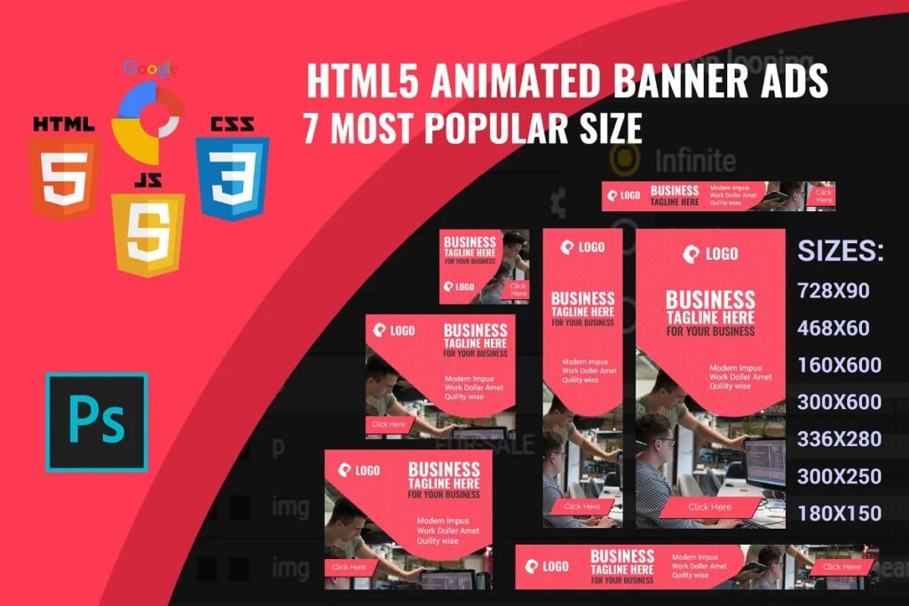 HTML5 Banner Ads Template - webdevsupply