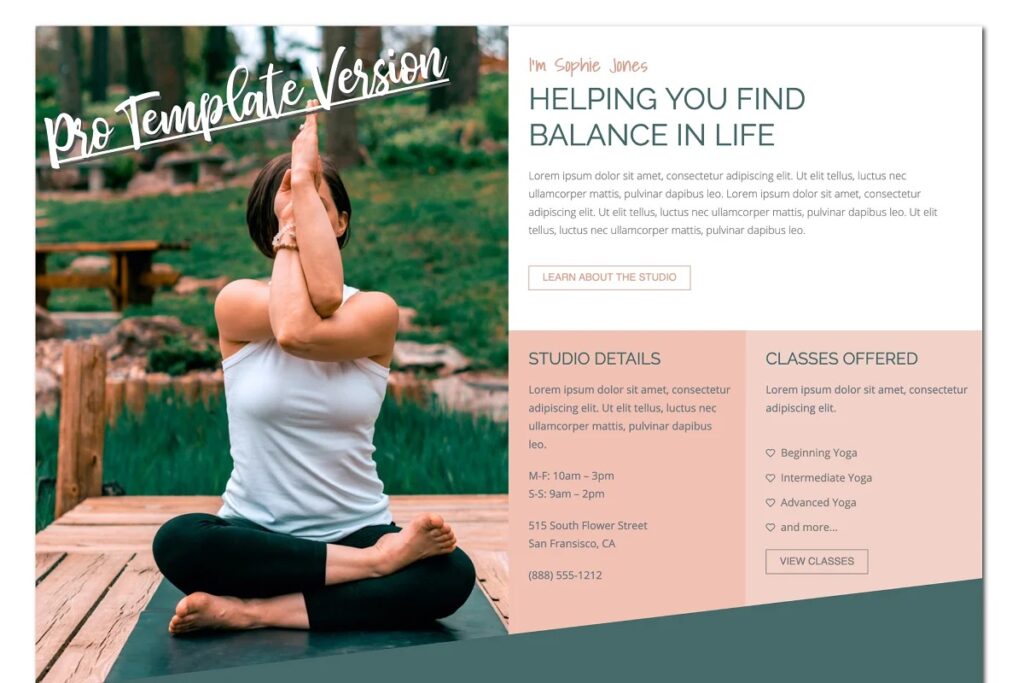 Sophie // Wellness Inspired Template - webdevsupply